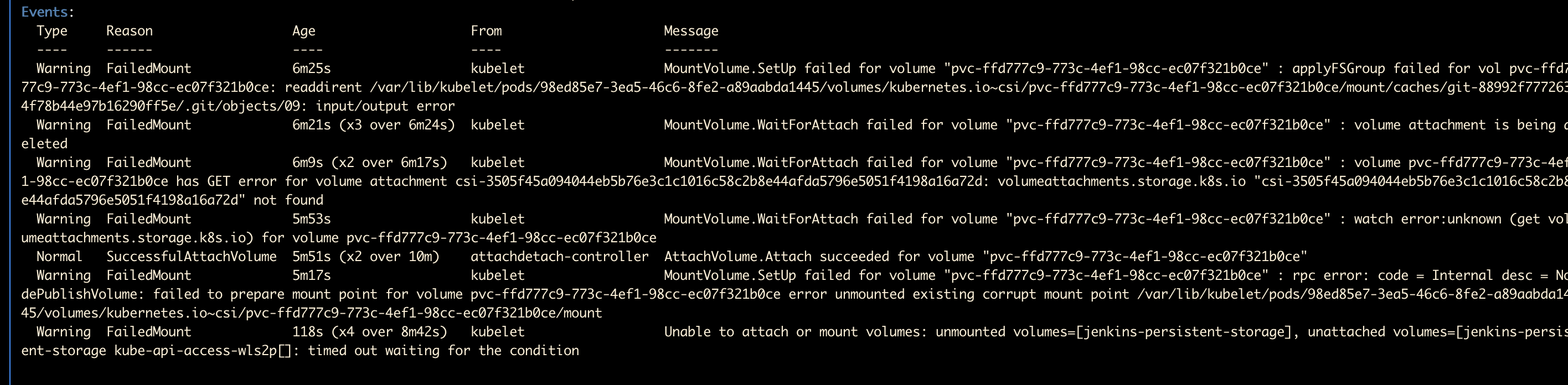[BUG] Attaching a volume failed · Issue #5471 · longhorn/longhorn · GitHub