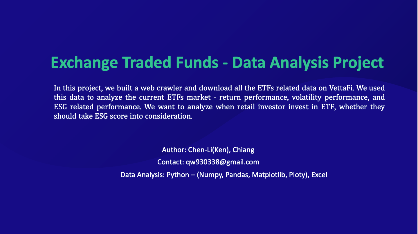 GitHub - KenChiang1997/ETFs-Data-Analysis-with-ESG-Factor: Web Crawler, Data Analysis ...