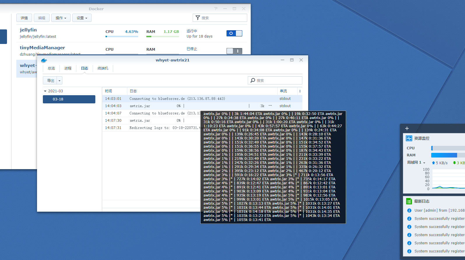 Redownload awtrix.jar every time when the container restart · Issue #7 · wHyEt/Awtrix2-Docker ...