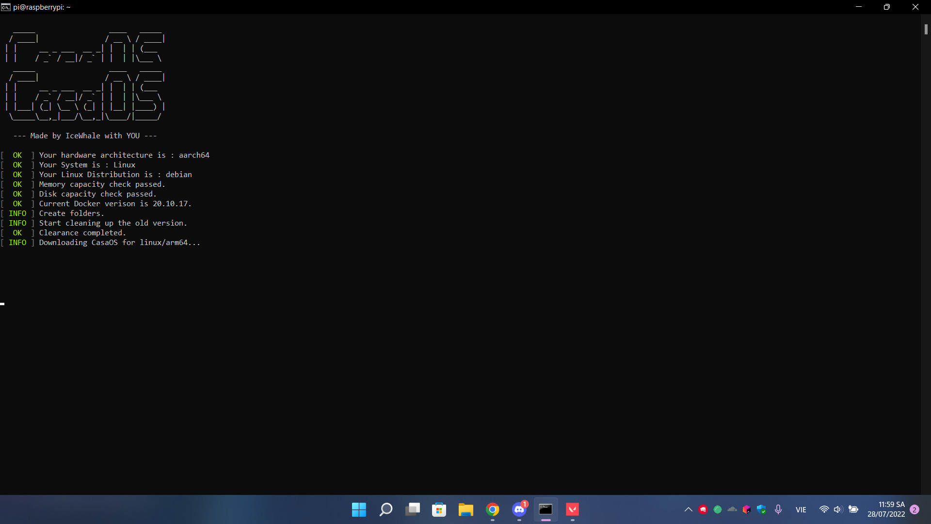 Stuck At `downloading Casaos For Linuxarm64` · Issue 417 · Icewhaletechcasaos · Github