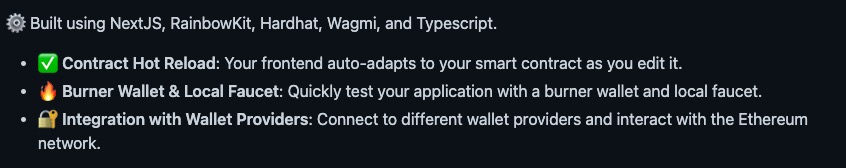 Minor readme tweaks · Issue #508 · scaffold-eth/scaffold-eth-2 · GitHub