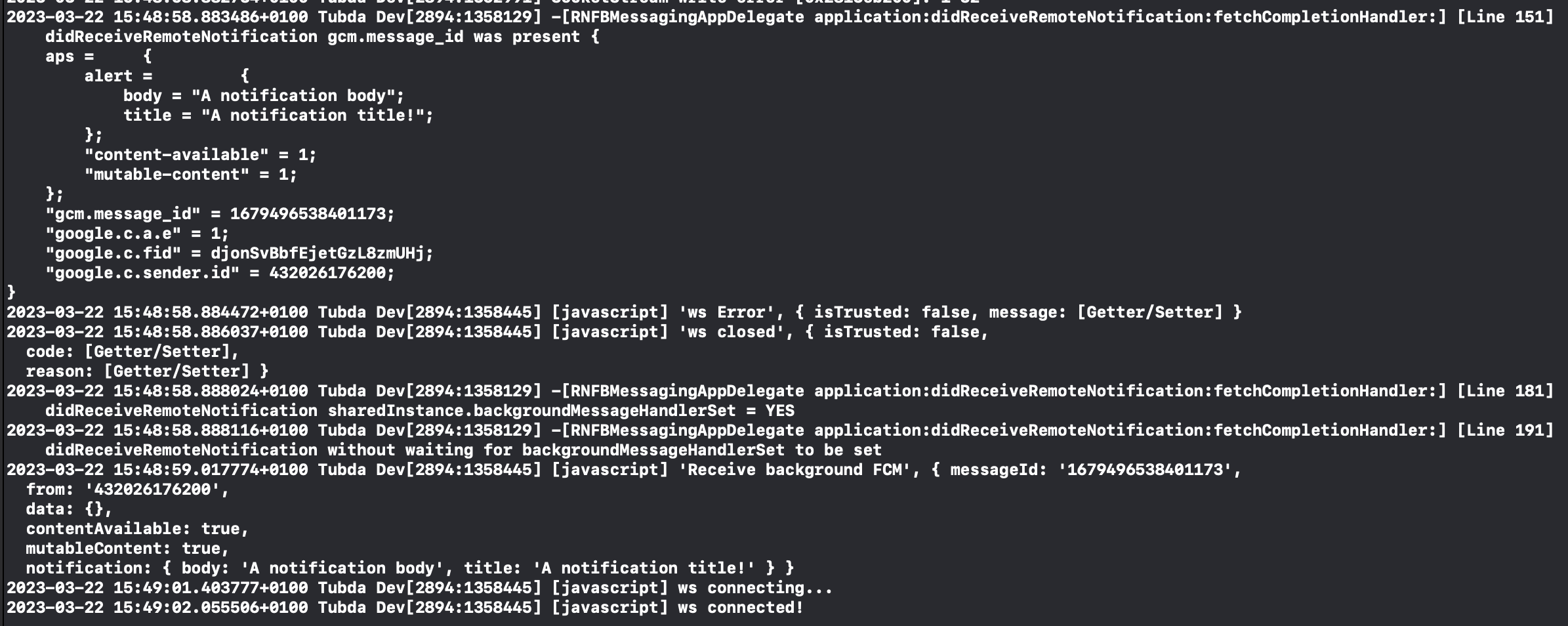 [🐛] Remote Notifications recieved but not displaying on iOS · Issue #6999 · invertase/react ...