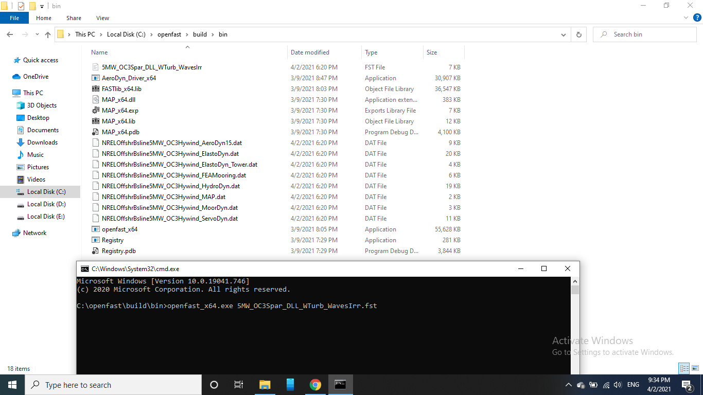 Simulation Error · Issue 704 · Openfastopenfast · Github 