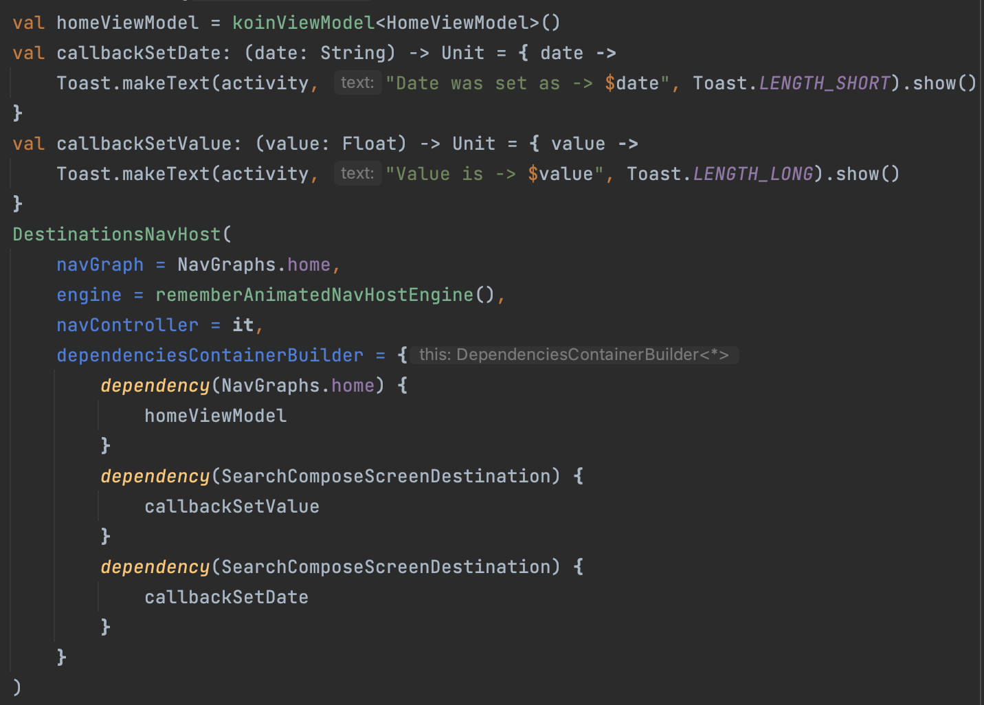 Question: Usage of multiple items on "dependenciesContainerBuilder" · Issue #441 · raamcosta ...