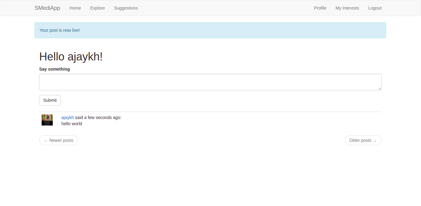 GitHub - Shikhar-SRJ/flask_social_media_app