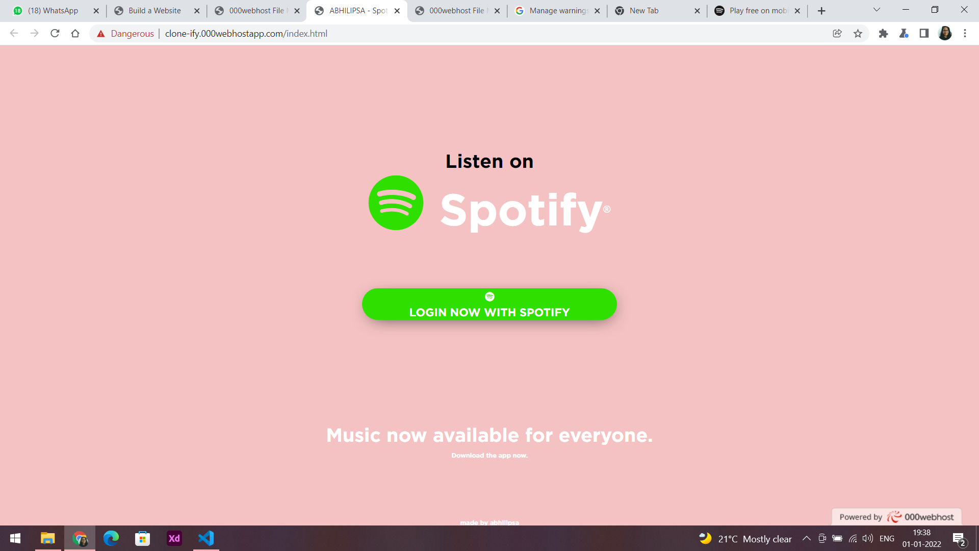 GitHub - abhilipsasahoo03/spotify-landing-page-clone: A responsive Spotify landing page clone