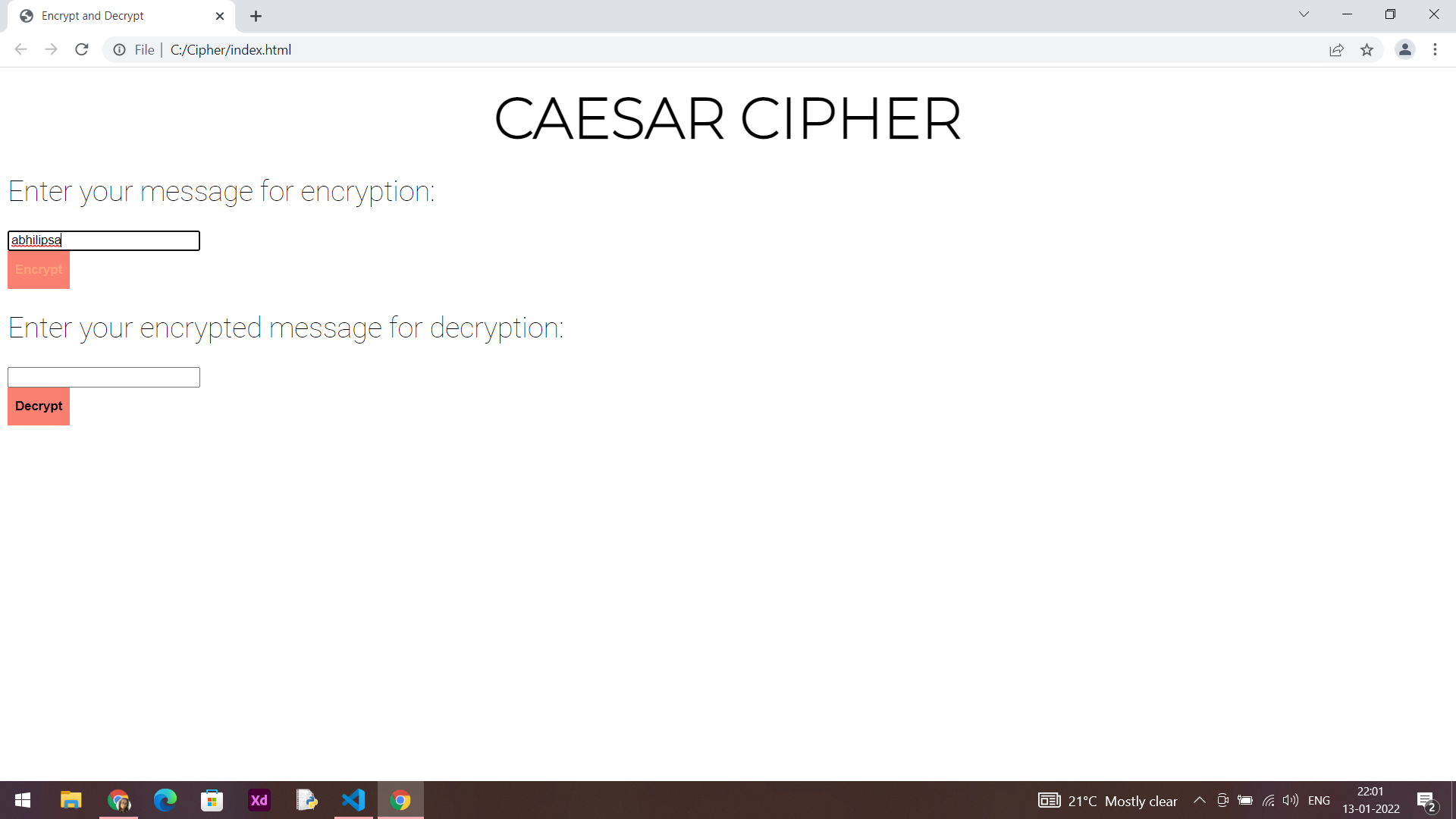 GitHub - abhilipsasahoo03/Simple-Caesar-Cipher: A simple Caesar Cipher webpage to encrypt and ...