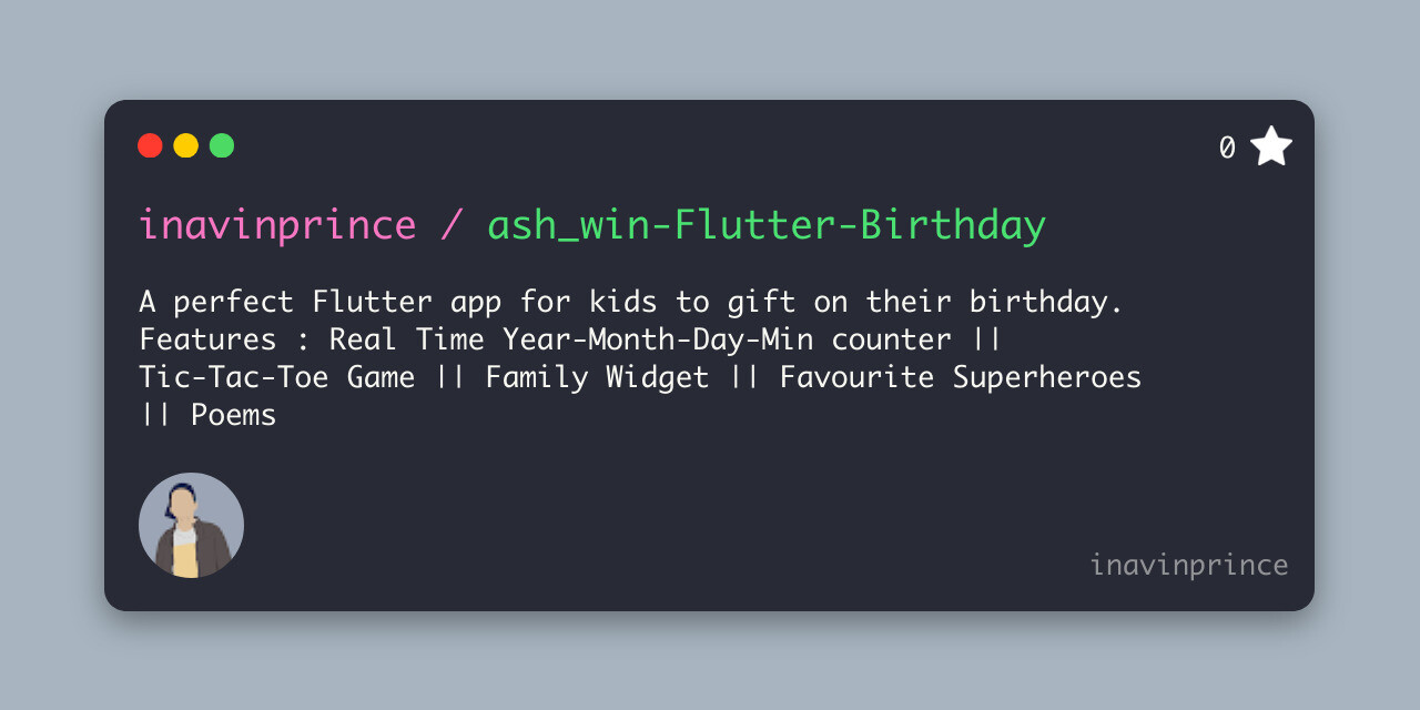 GitHub - inavinprince/ash_win-Flutter-Birthday: A perfect Flutter app for kids to gift on their ...