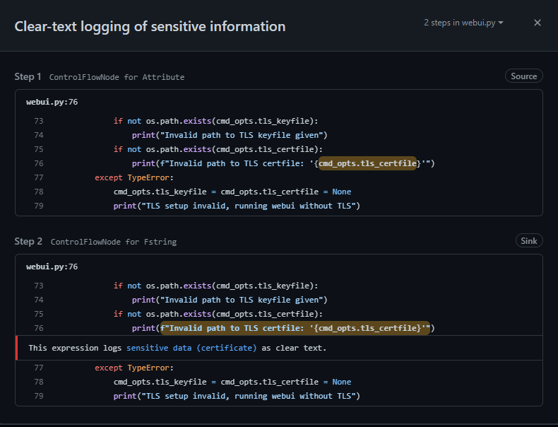 [Bug]: Clear-text logging of sensitive information · Issue #5932 ...