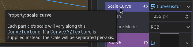 Change the tooltip for scale_curve in ParticleProcessMaterial to better indicate that it scales ...