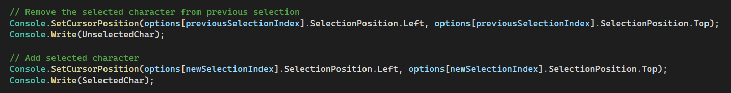 Console.Write( ) behaves differently depending on which terminal (and said terminal's settings ...