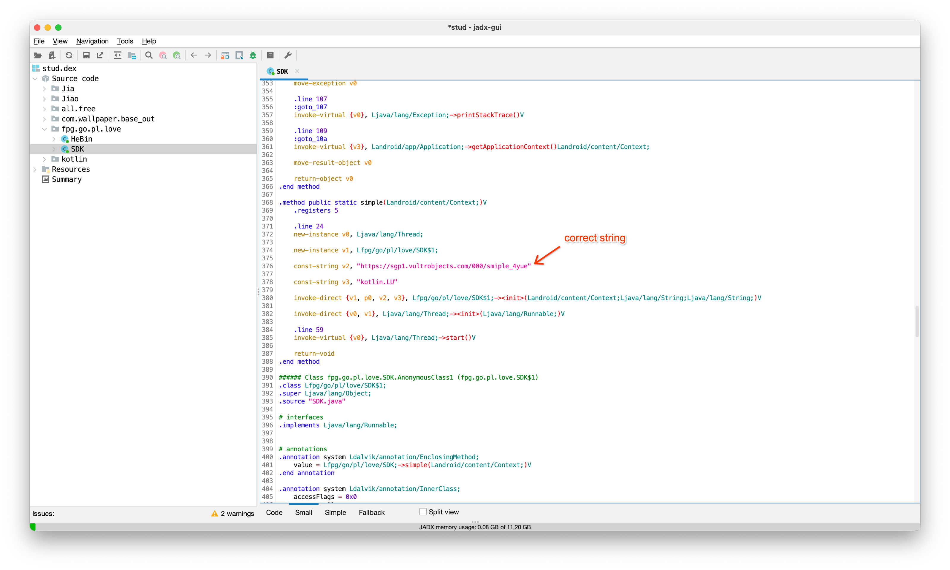 Core Decompilation Error Without Exceptionwarning String Replaced