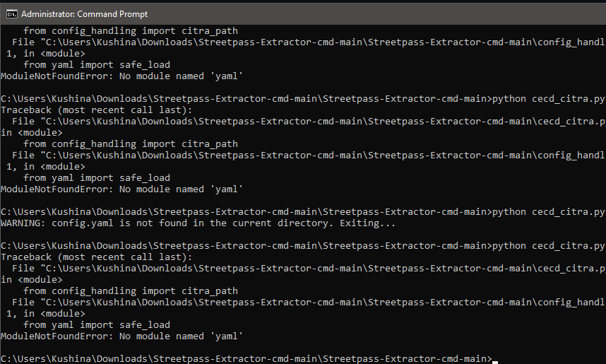 [4968] Failed to execute script 'cecd_citra' due to unhandled exception! · Issue #2 · AbdyyEee ...