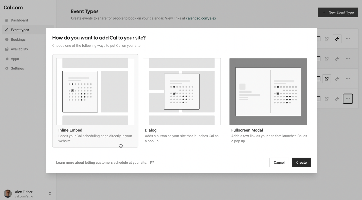 RFC: Embedded Bookings · Issue #2221 · calcom/cal.com · GitHub