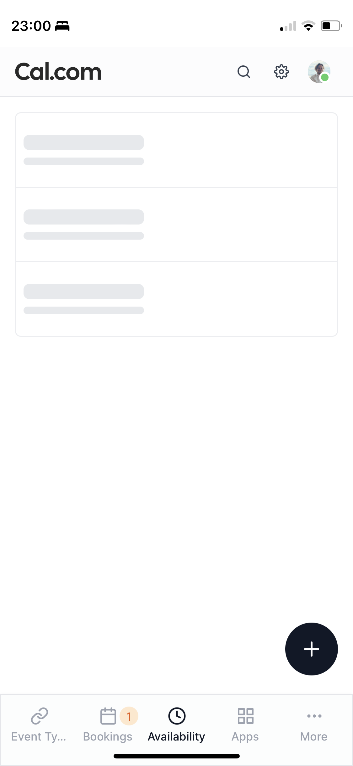 [CAL-1156] make /availability skeleton look more like content · Issue #7410 · calcom/cal.com ...