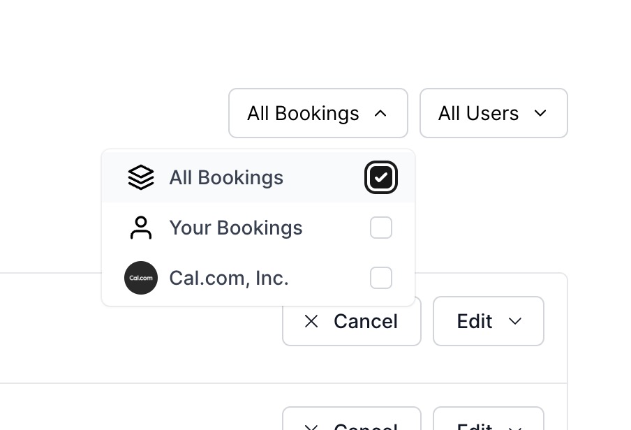 [CAL-1376] /booking: cant accept or reject if filter is "All bookings" · Issue #8027 · calcom ...