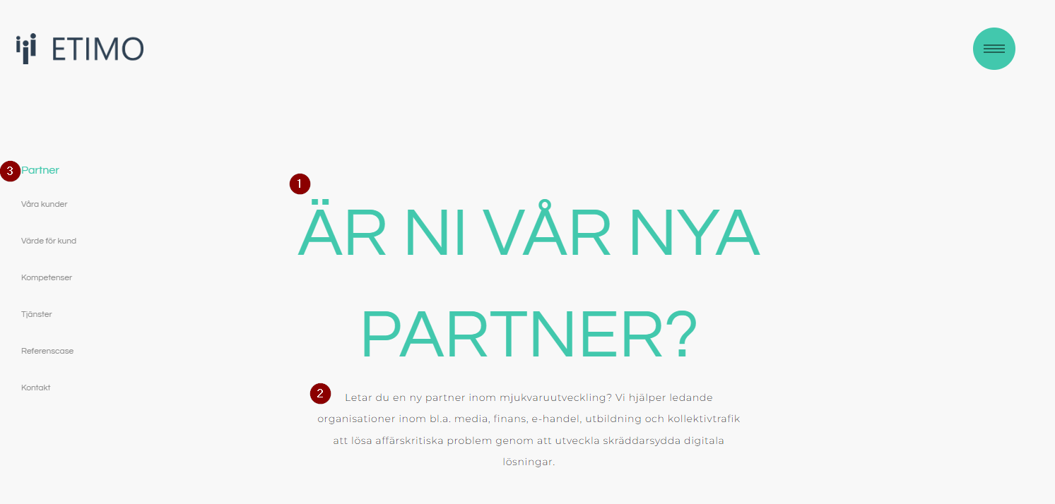 Change "kunder" to "partner" · Issue #164 · Etimo/homepage · GitHub