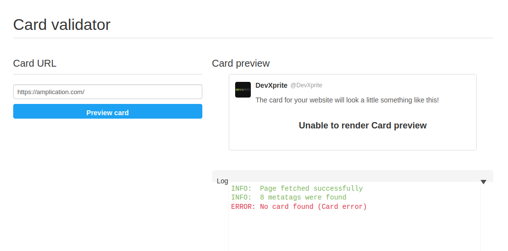 Add Twitter Card Preview · Issue #4146 · amplication/amplication · GitHub