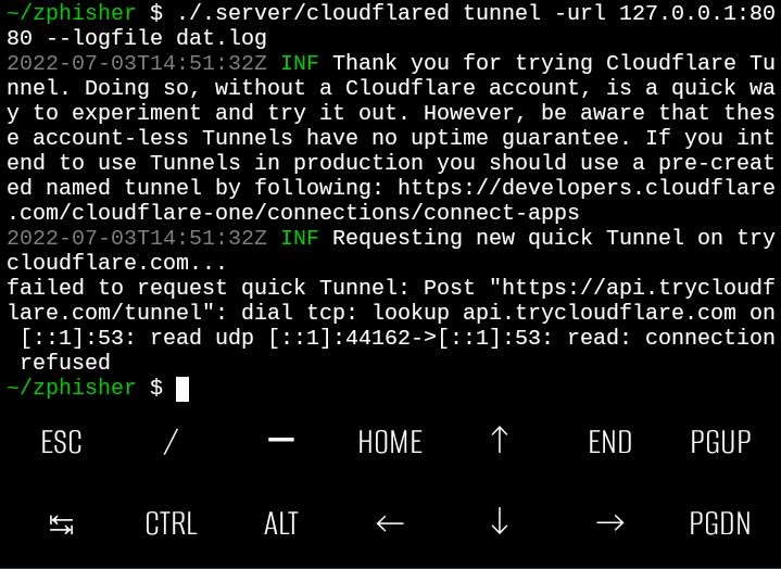 URL #1 Not showing any value · Issue #543 · htr-tech/zphisher · GitHub
