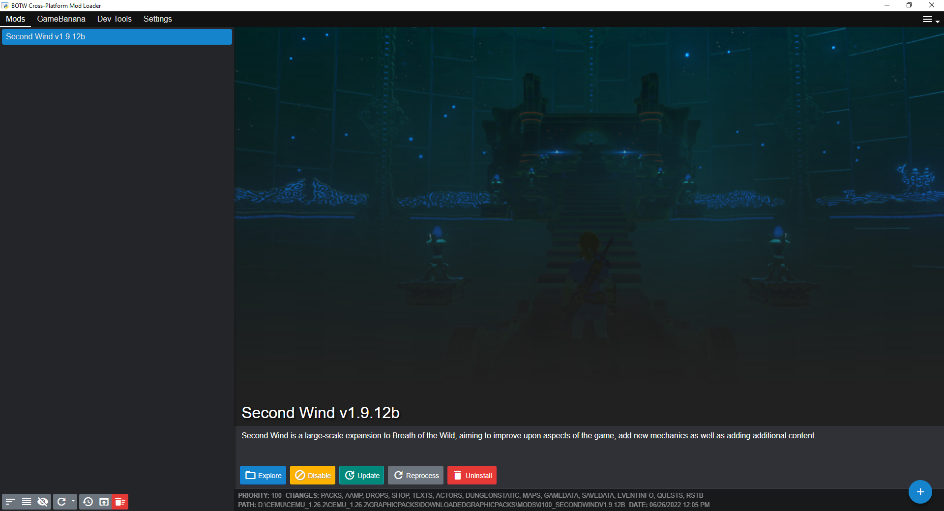 the launch button is gone · Issue #368 · NiceneNerd/BCML · GitHub