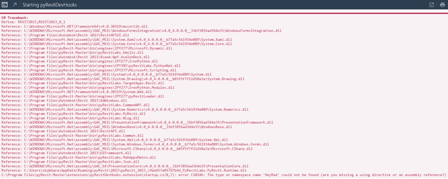 Keyerror Exception Occurring In The Pyrevit Code · Issue 1820 · Eirannejadpyrevit · Github 2567