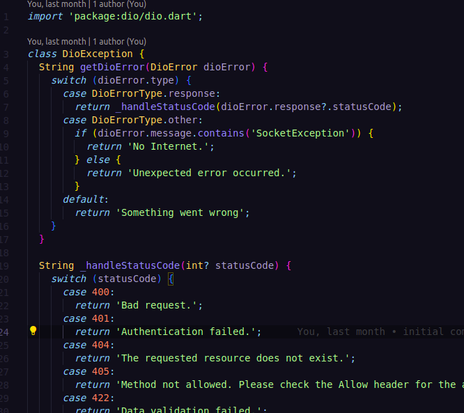 The switch case expression type 'dynamic' must be a subtype of the switch expression type ...