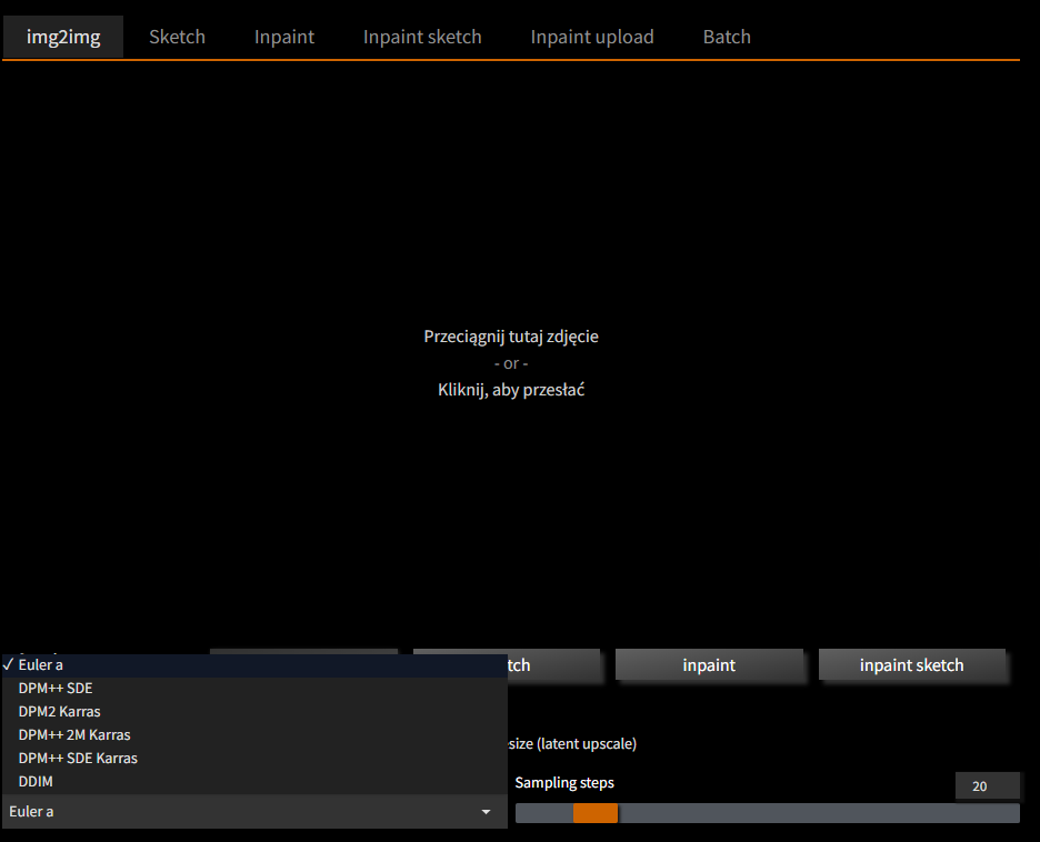 [Issue]: 'Show samplers in user interface' option seems to apply to img2img while txt2img forces ...