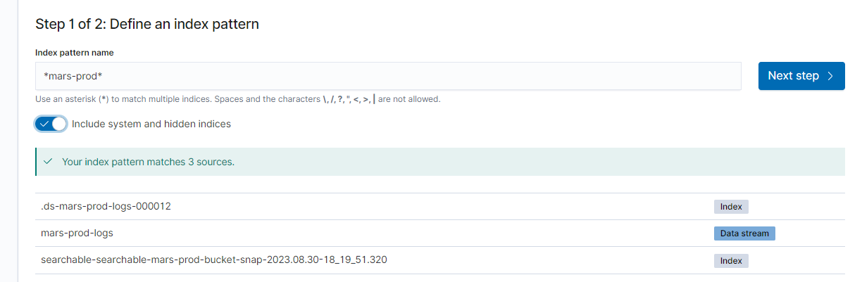 Bug Index Pattern Does Not Match On Searchable Snapshot Index · Issue 0474