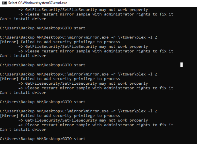 Dokan Mirror remote location issues · Issue #975 · dokan-dev/dokany · GitHub