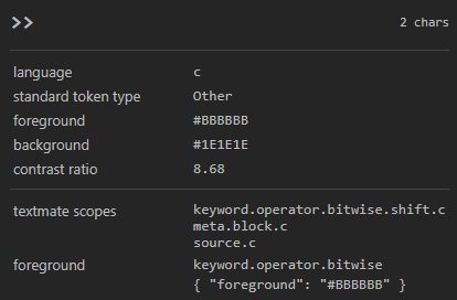 Improper syntax highlighting/improper scope C. · Issue #118379 · microsoft/vscode · GitHub