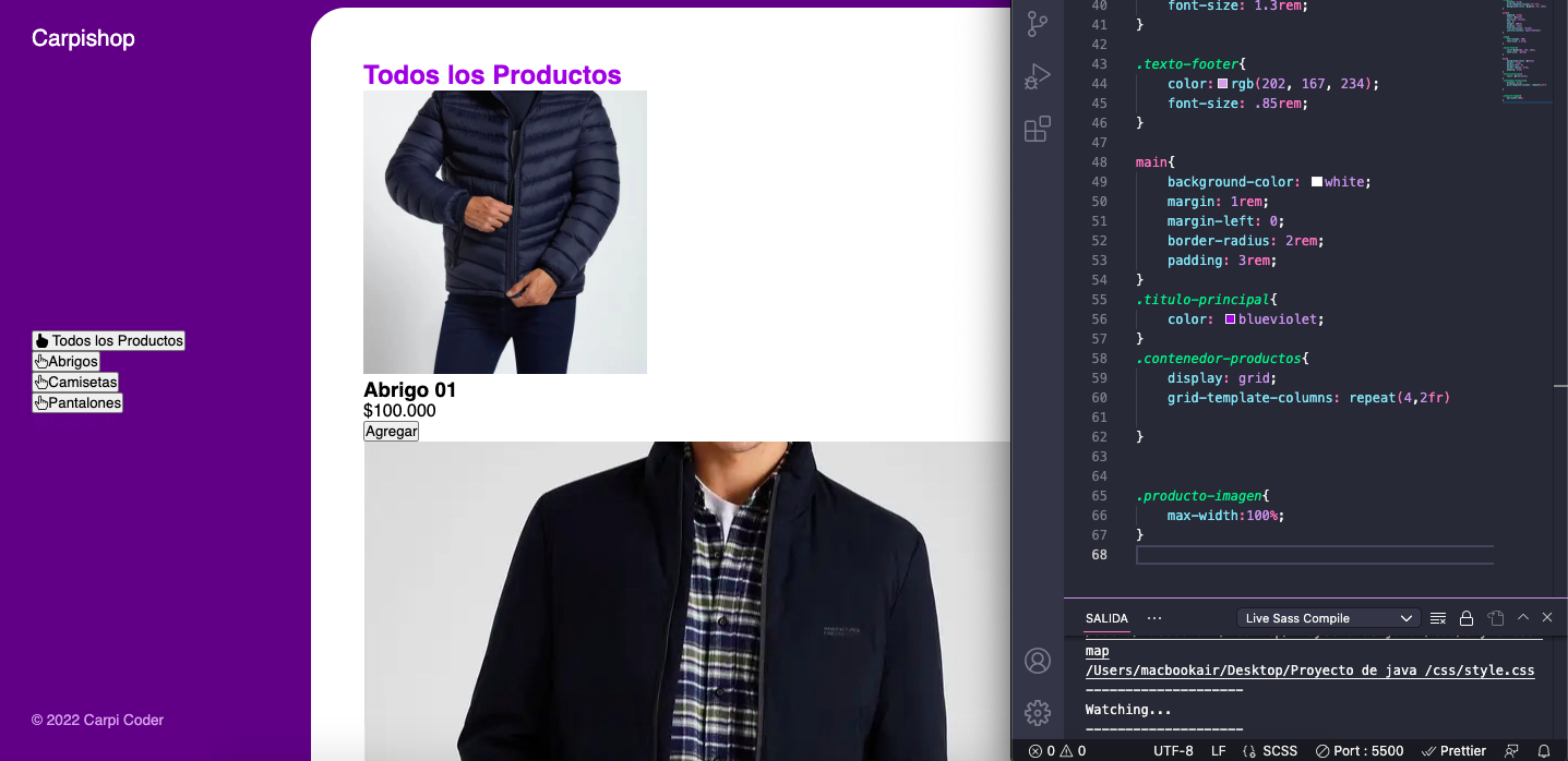 Hola estoy haciendo tu repositorio de e-ecommerce desde cero · Issue #1 · carpicoder/e-commerce ...