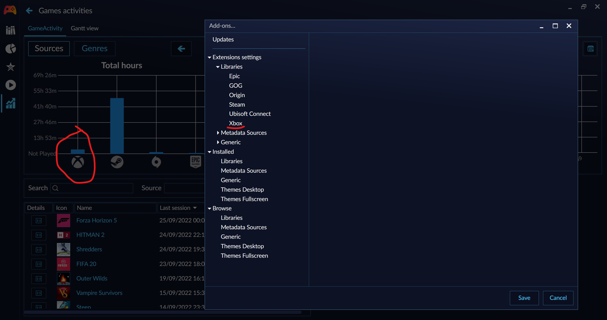 Can't change Xbox library chart color · Issue #170 · Lacro59/playnite-gameactivity-plugin · GitHub