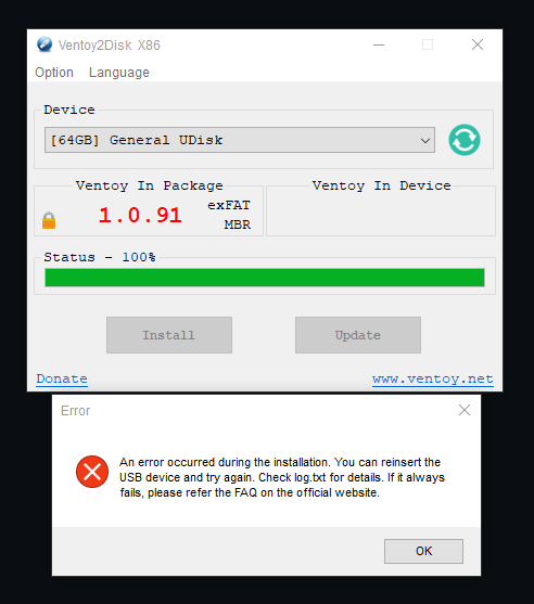 Pendrives with fake size · Issue #2400 · ventoy/Ventoy · GitHub
