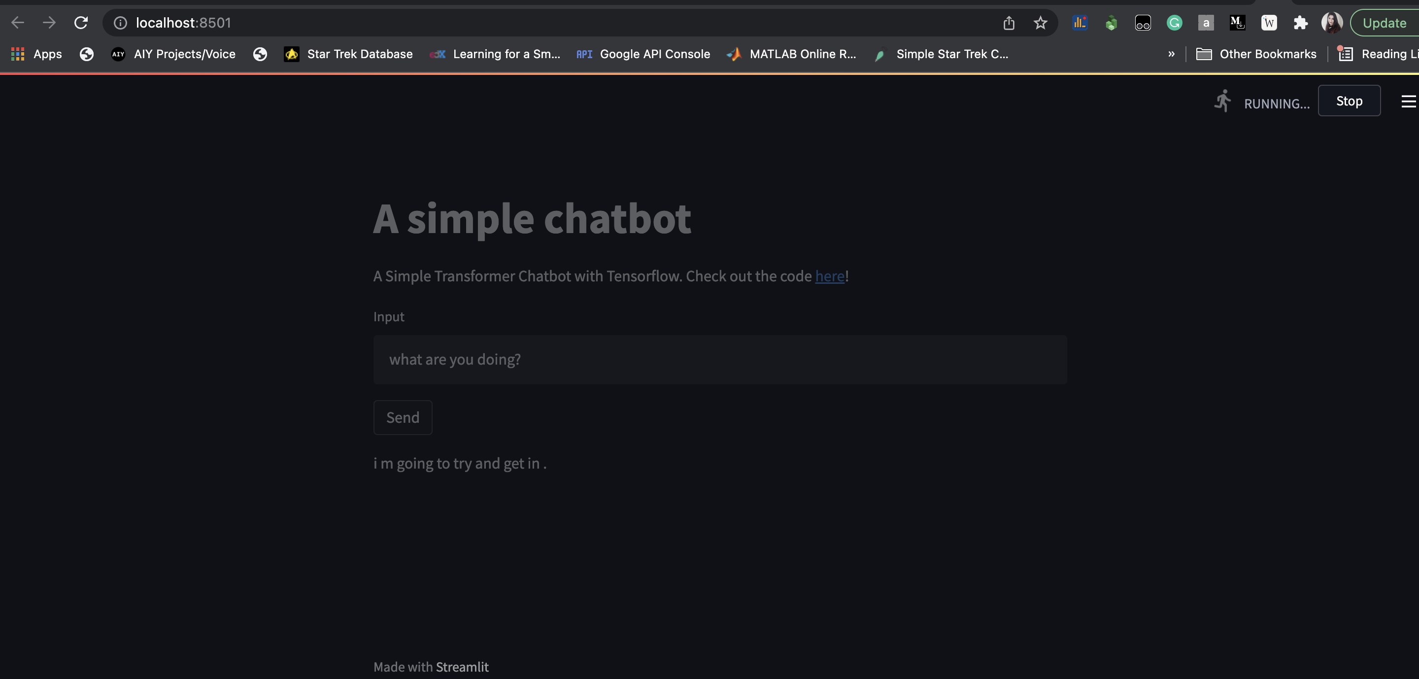 GitHub - ayyucedemirbas/A_Simple_Transformer_Chatbot: A simple transformer chatbot that trained ...