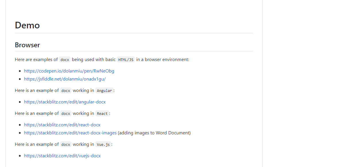 使用具有良好声明性 API 的 JS/TS 轻松生成 .docx 文件。适用于 Node 和浏览器。 · Issue #2008 · 521xueweihan/HelloGitHub · GitHub