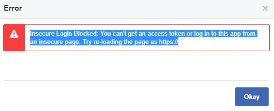 Insecure Login Blocked · Issue #975 · facebookarchive/php-graph-sdk · GitHub