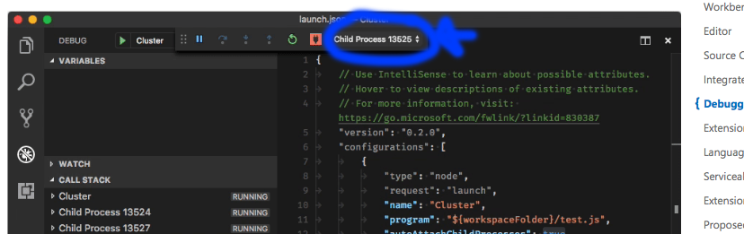 [feature request] one-to-many relationship between debugger and process ...