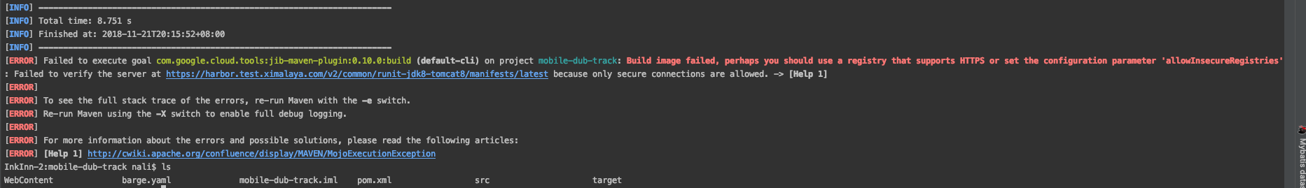 Failed to verify the harbor authorization · Issue #1268 · GoogleContainerTools/jib · GitHub