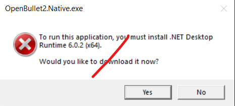 Says this[Bug]: · Issue #647 · openbullet/OpenBullet2 · GitHub