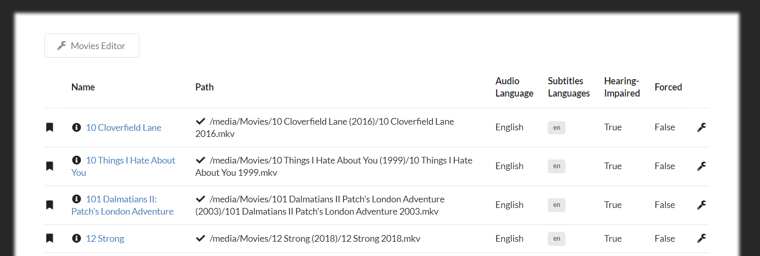 Update Movie list from Radarr raised an exception: \NoneType\ object has no attribute \missing ...