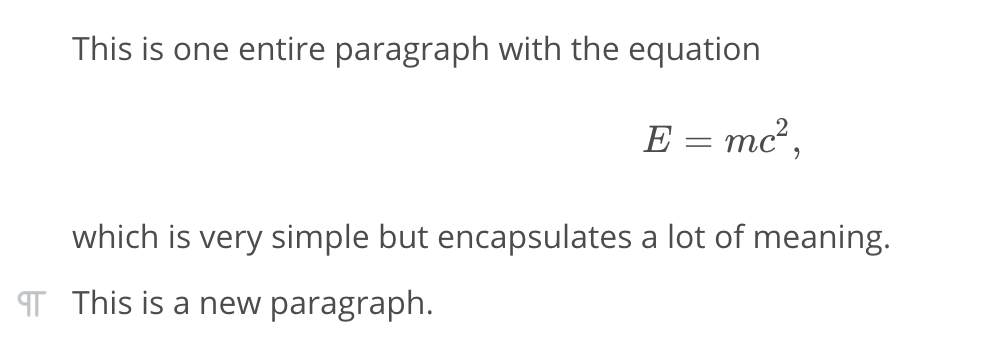 Display equations should not need to be surrounded by empty lines