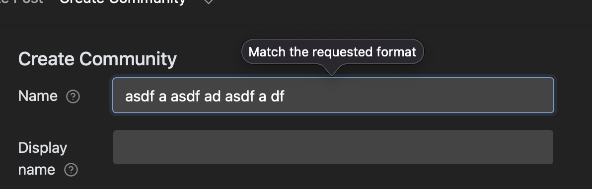Community Name requirements not clear · Issue #1077 · LemmyNet/lemmy-ui · GitHub