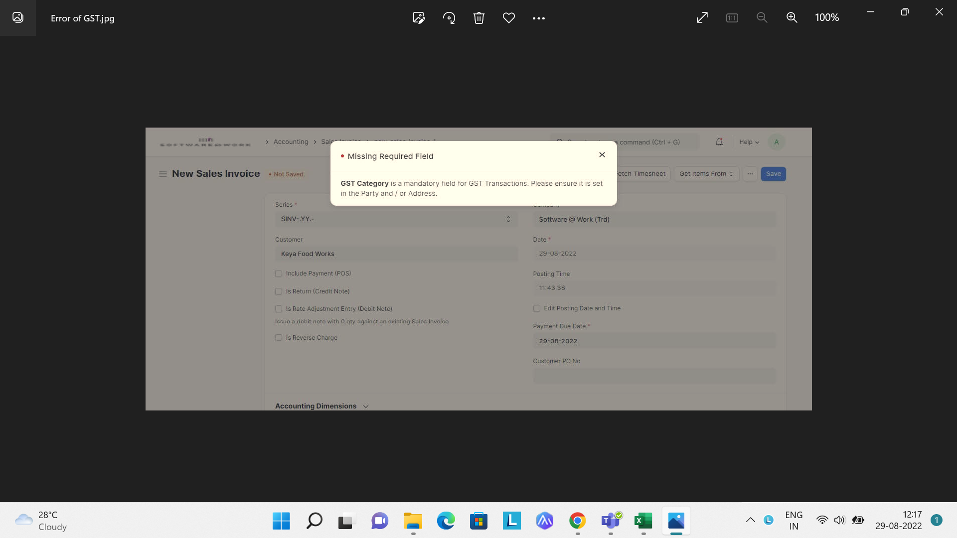 Error in Version 14 - GST Category is a mandatory Field · Issue #32002 · frappe/erpnext · GitHub