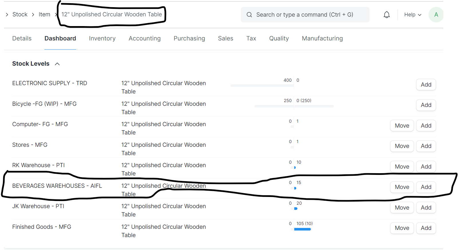In the Stock Balance Report, Inventory Dimnesions is not getting displayed properly · Issue ...