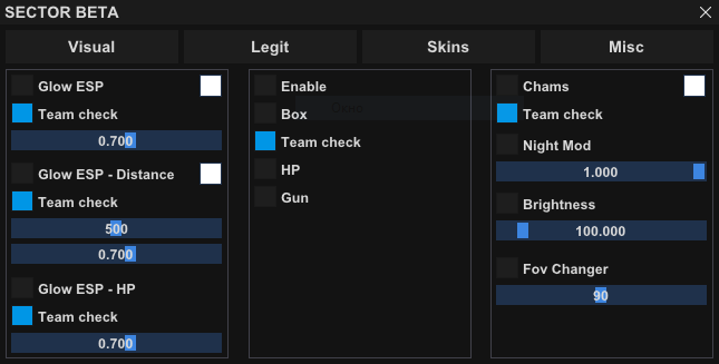 GitHub - V1ad0sik/SECTOR_External: External cheat for CS:GO