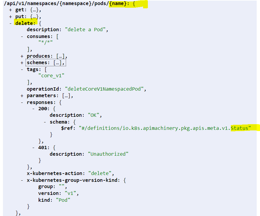 DELETE requests for some objects get response data with Object instead of Status object · Issue ...