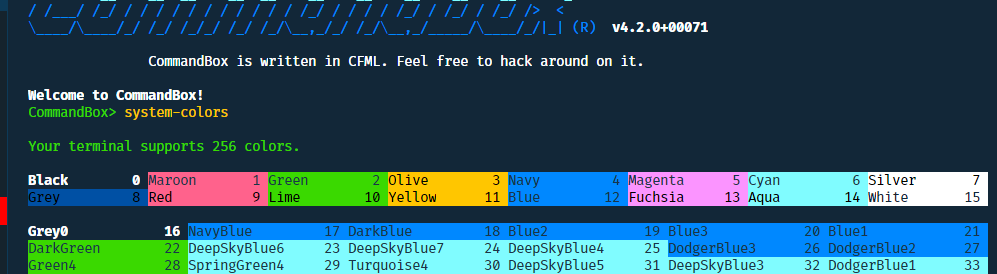 Number of colors when console used in VSCode · Issue #254 · microsoft ...