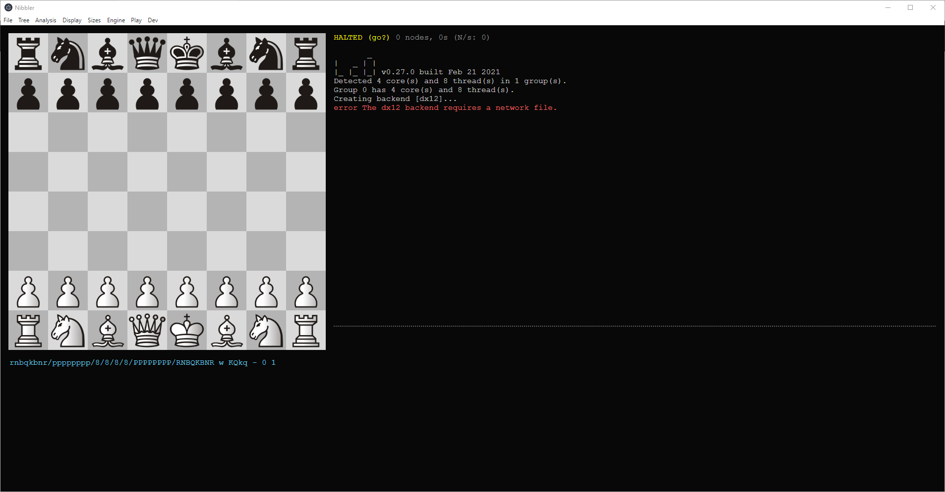 Problem Installing nibbler · Issue #162 · rooklift/nibbler · GitHub