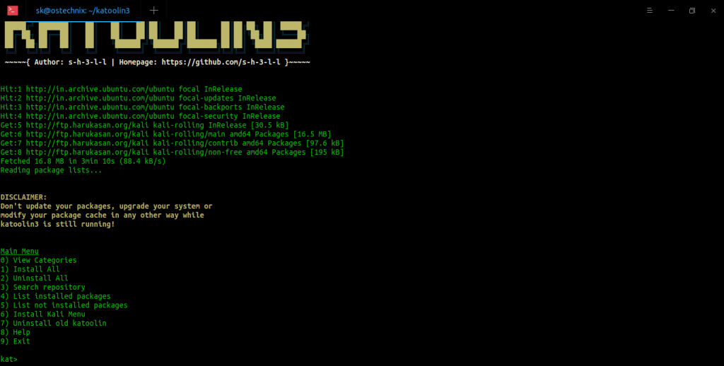 GitHub - forenslcs/katoolin3: for info to download go to README file