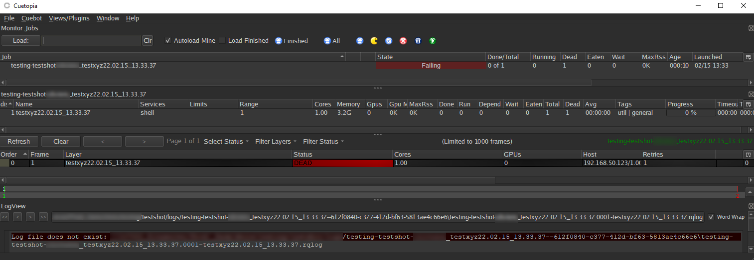 Jobs with names containing dots fail without rqlogs · Issue #1093 · AcademySoftwareFoundation ...